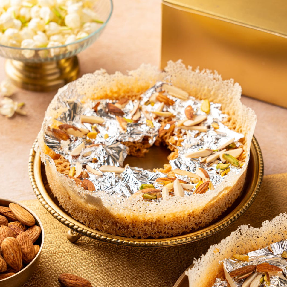 Buy Ghevar Mithai Online | Authentic Rajasthani Ghewar – Parsi Dairy Farm
