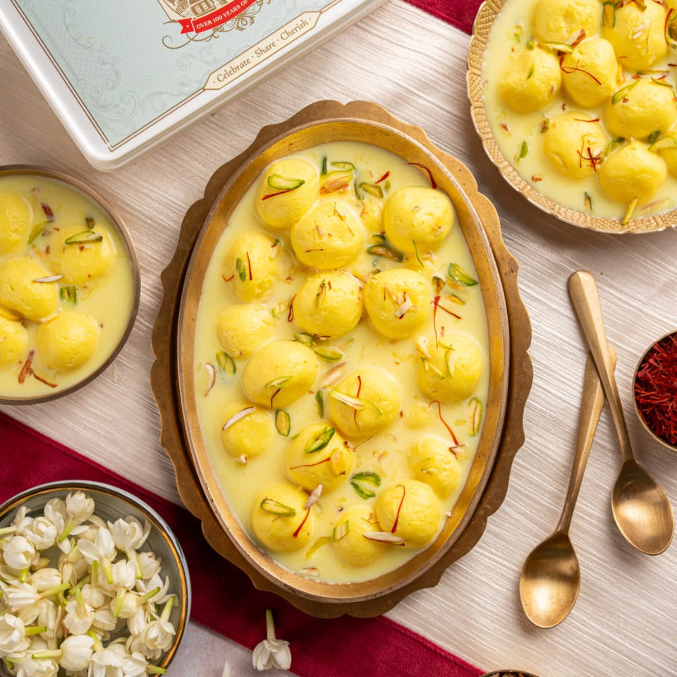 Kesar Rasmalai – Saffron Infused Delight | Parsi Dairy Farm